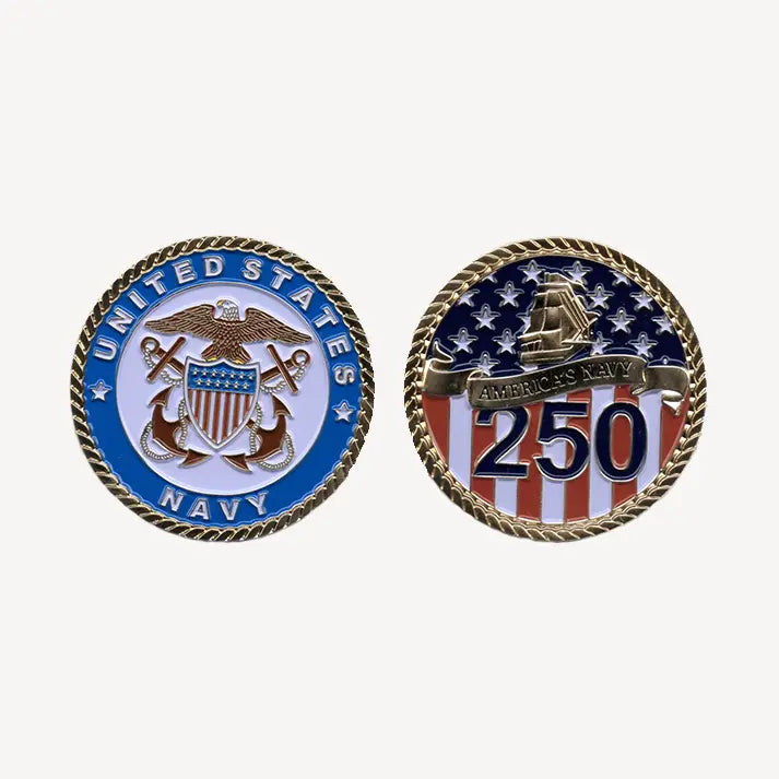 America's Navy 250th Challenge Coin (Officer Version) – US Navy Coins