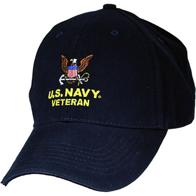 Navy Veteran Embroidered Cap – US Navy Coins