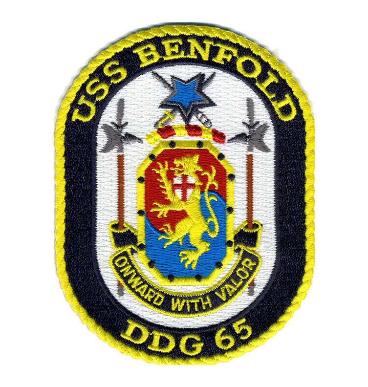 USS Benfold DDG 65 Iron On Patch – US Navy Coins