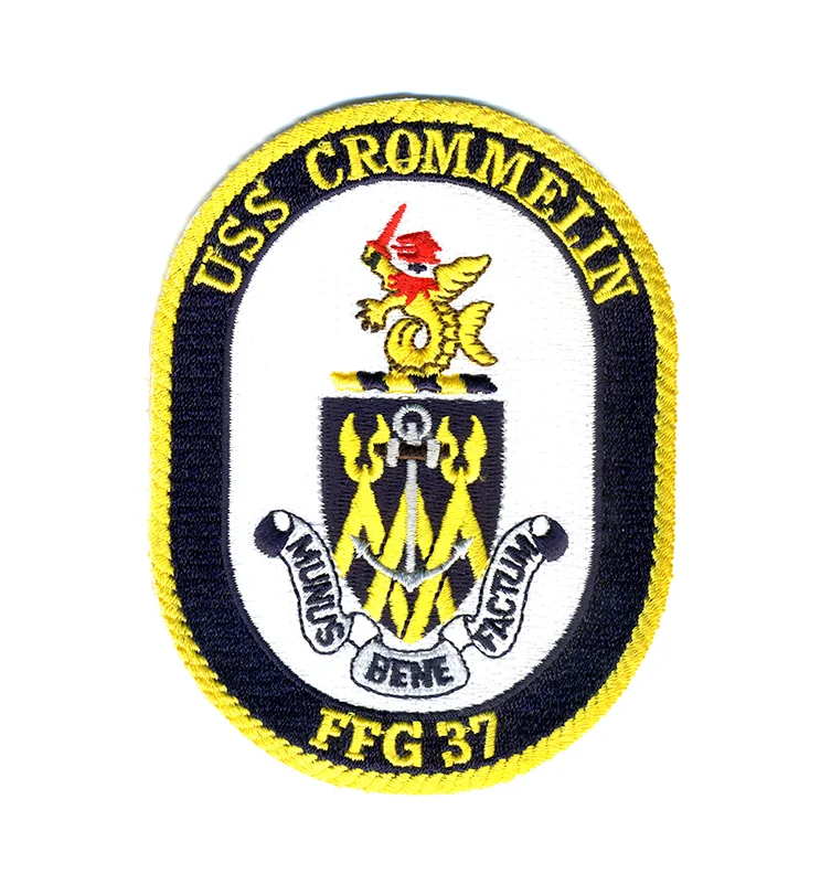 USS Crommelin FFG 37 Iron On Patch – US Navy Coins