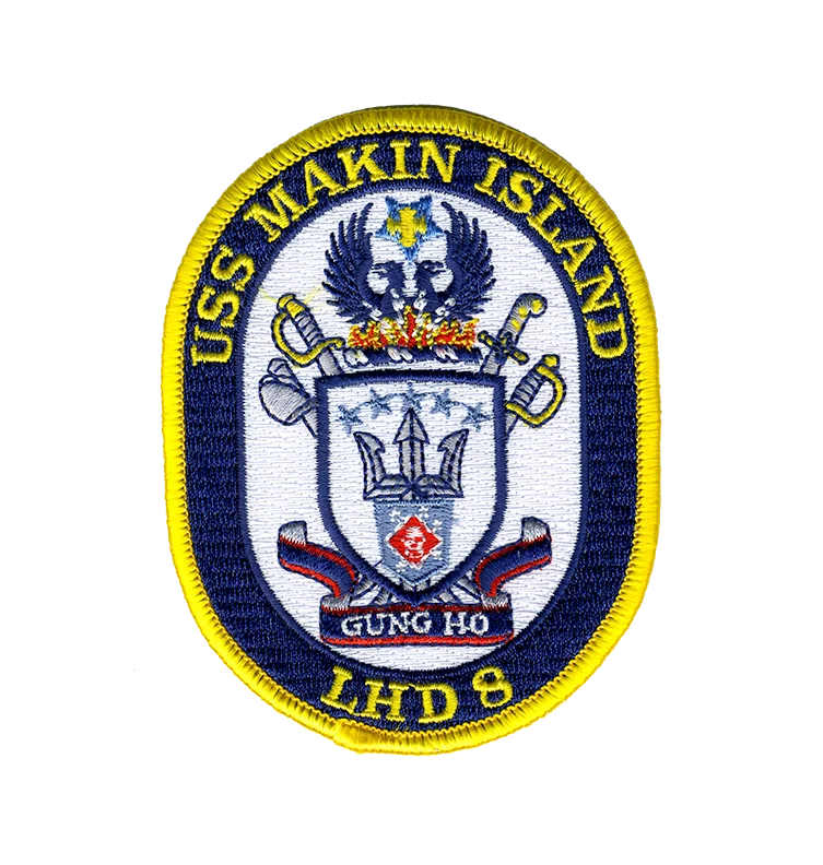 USS Makin Island LHD 8 Iron Patch – US Navy Coins