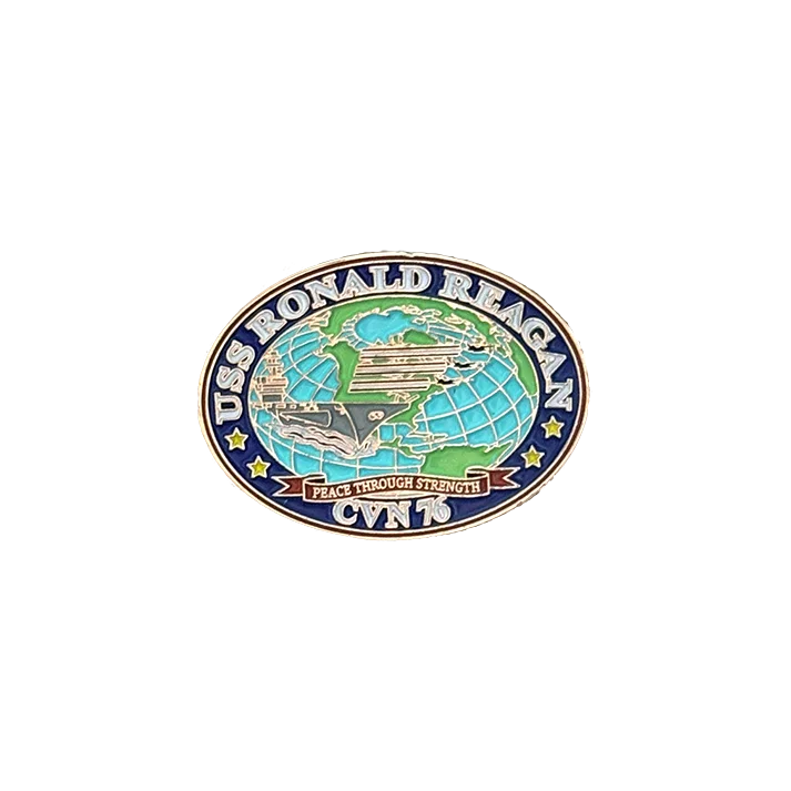 USS Ronald Reagan CVN 76 Pin – US Navy Coins