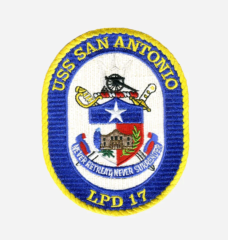 USS San Antonio LPD 17 Iron Patch – US Navy Coins