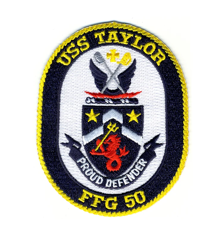 USS Taylor FFG 50 Iron On Patch – US Navy Coins
