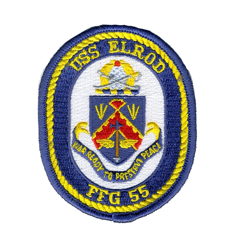 USS Elrod FFG 55 Iron On Patch – US Navy Coins