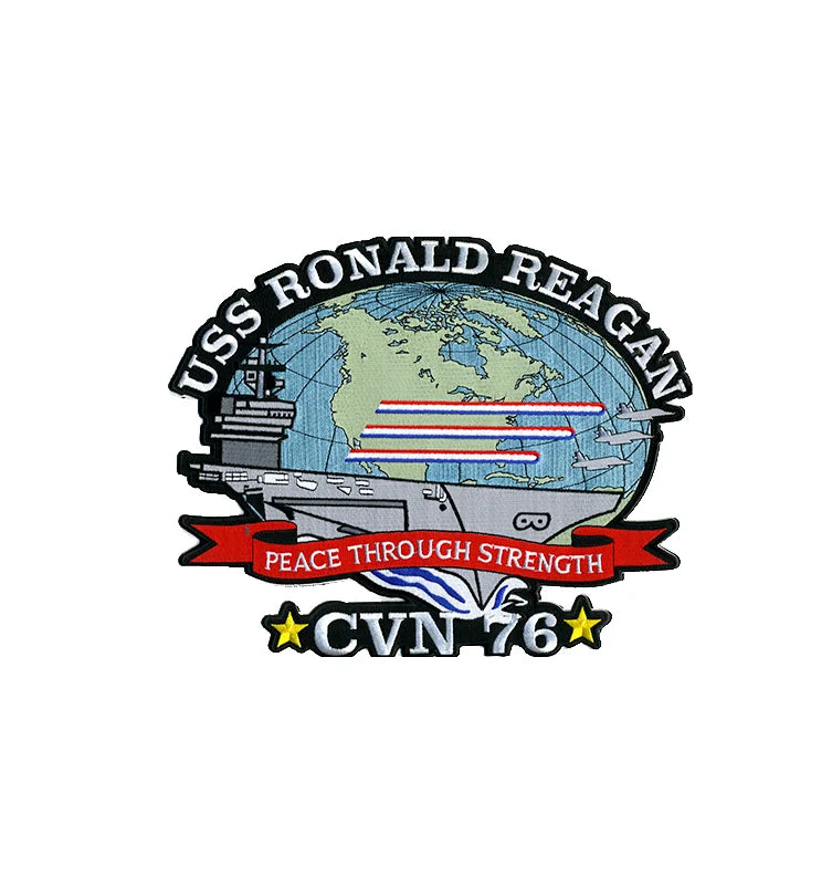 USS Ronald Reagan CVN 76 Jacket/Vest Patch – US Navy Coins